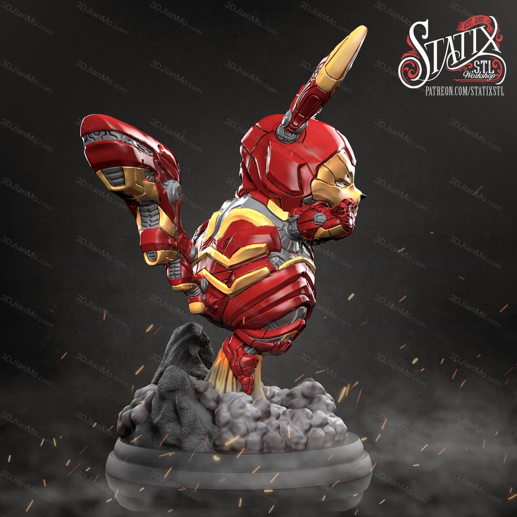 STATIX 漫威 钢铁比卡丘 - 3DJianMo